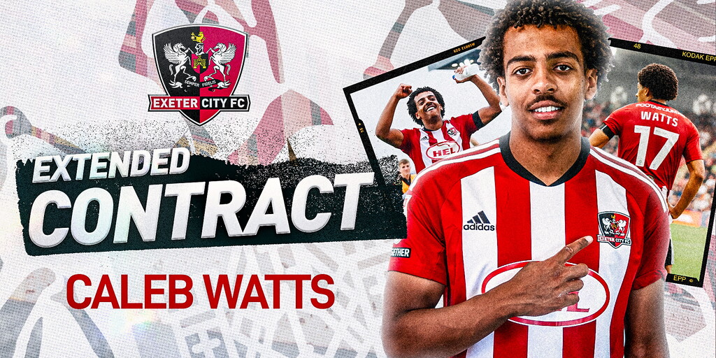 Caleb Watts signs up for 2024/25! | Exeter City F.C.